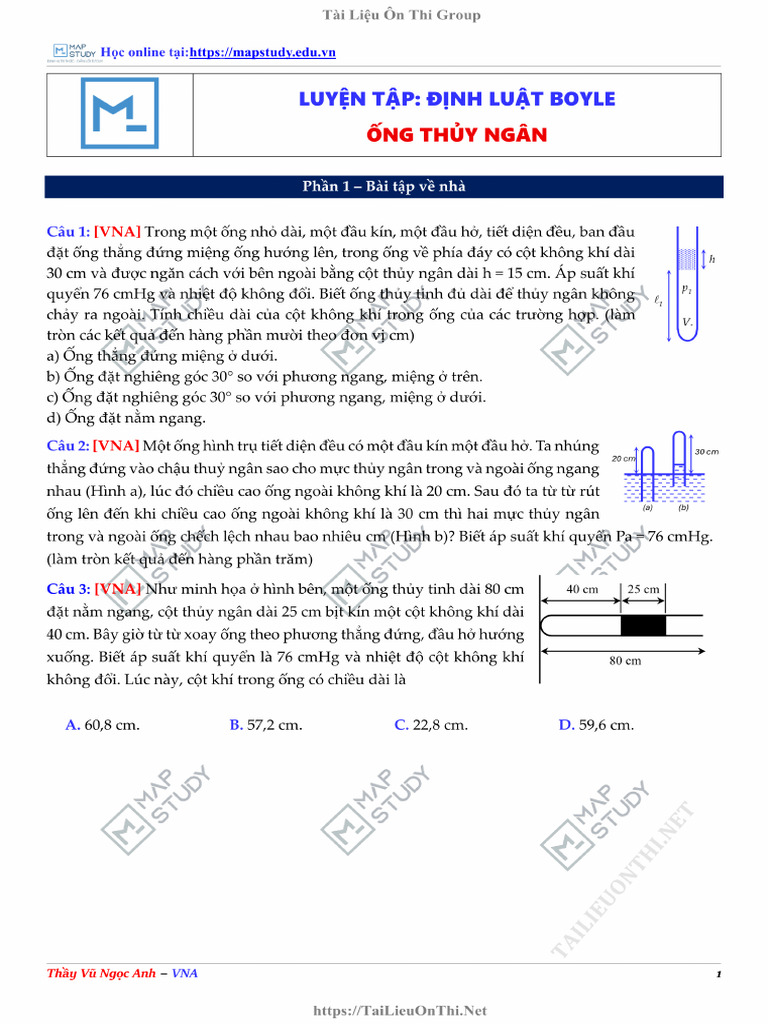 Luyện Tập 0203 - 1. Tài Liệu - Luyện Tập 0203- Bài Tập Tự Luyện | PDF