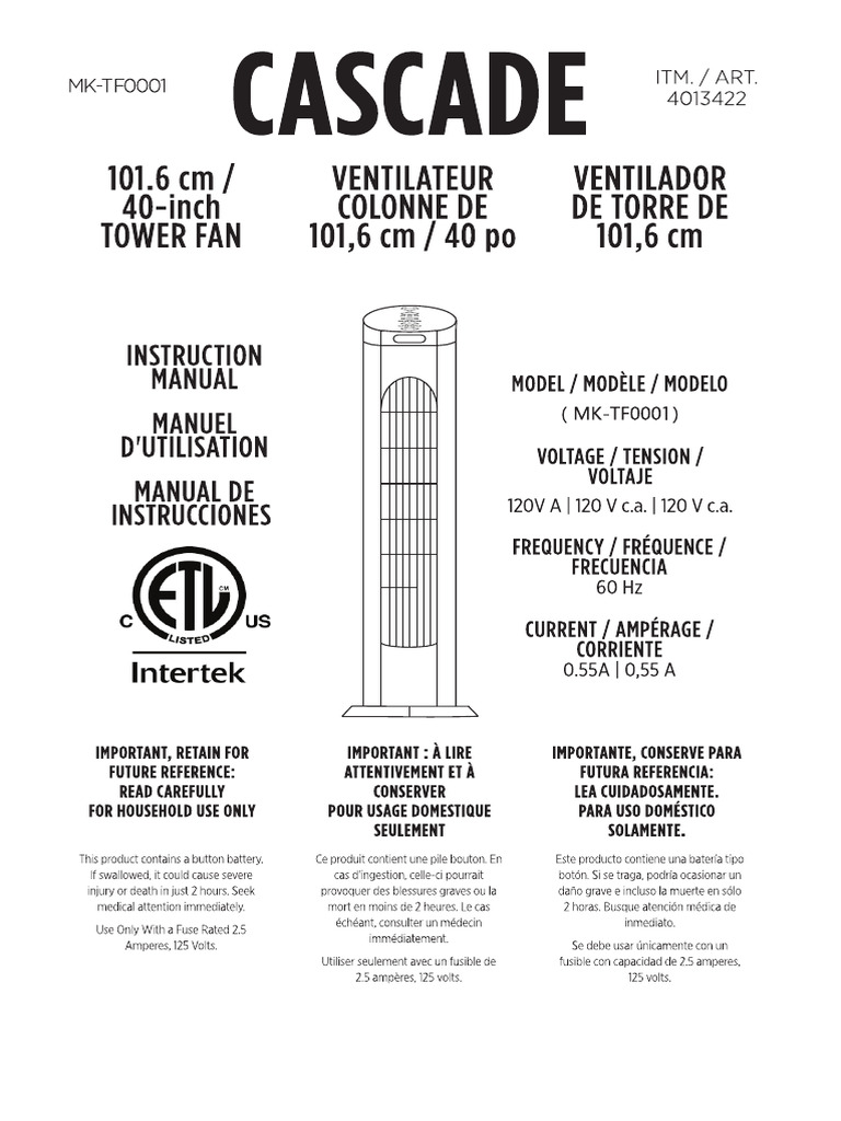 Instruction Manual R4 | PDF | Fuse (Electrical) | Ac Power Plugs And Sockets