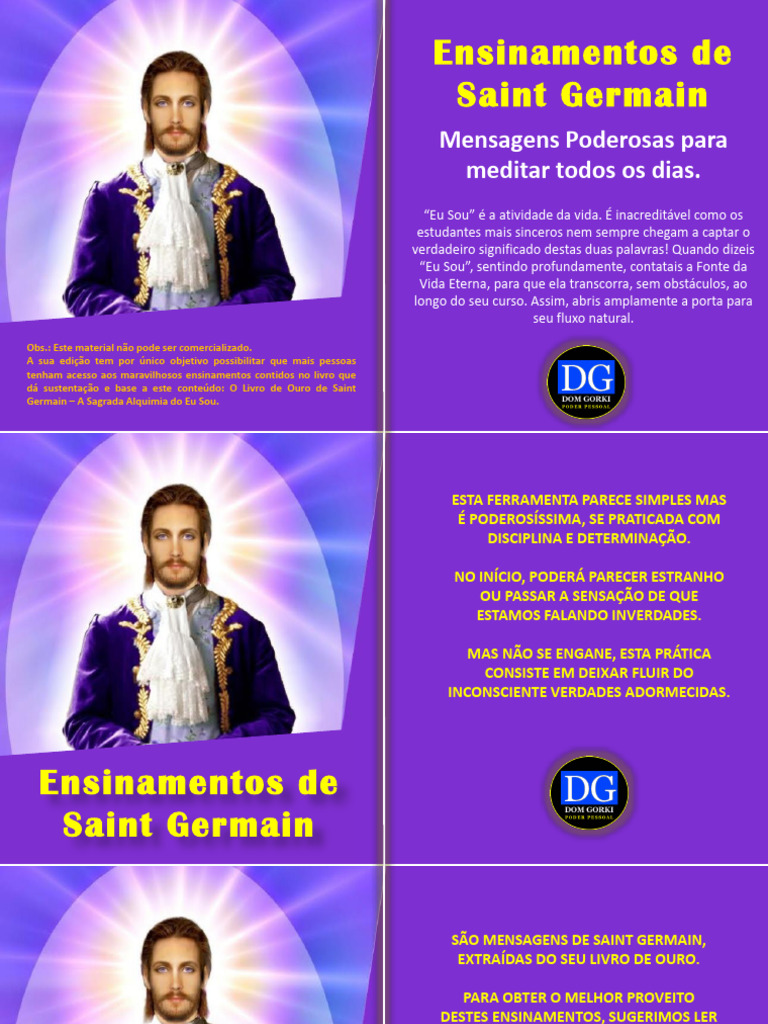 Mensagens Poderosas de Saint Germain | PDF | Deus | Amor