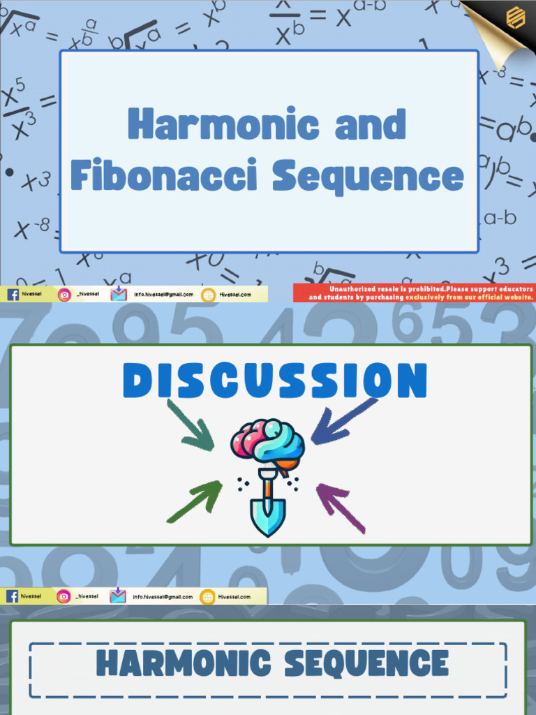 Harmonic and Fibonacci Sequence | PDF | Multiplication | Mean