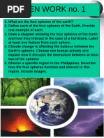 Earth's Spheres Worksheet | PDF