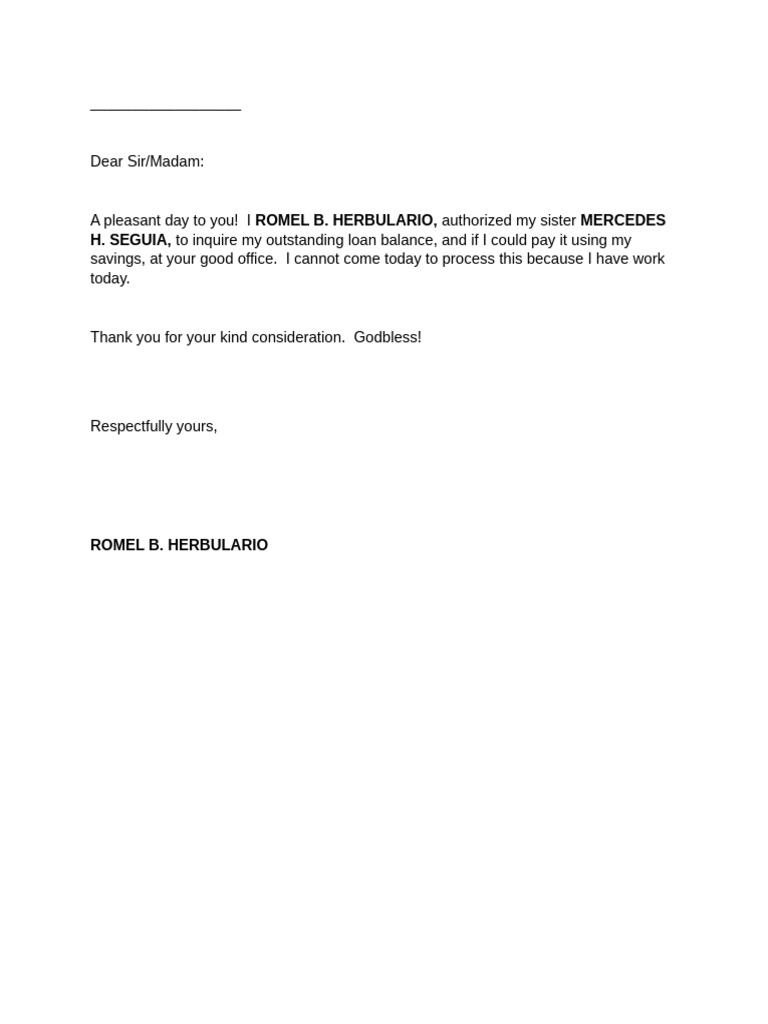 Dear Sir | PDF