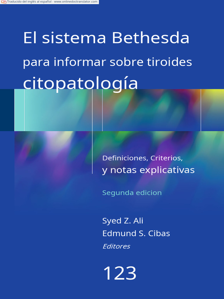 Sistema Bethesda Tiroides | PDF | Biopsia | Citopatología