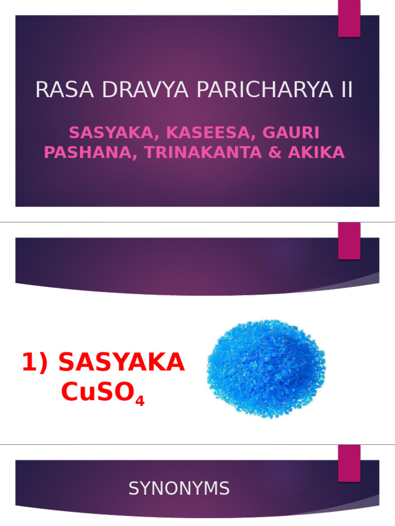Rasa Dravya Paricharya II | PDF | Amber | Materials