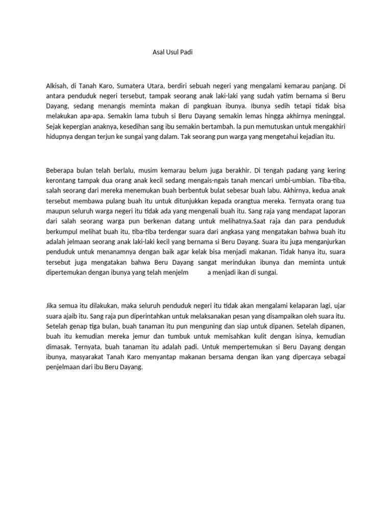 Asal Usul Padi-WPS Office | PDF