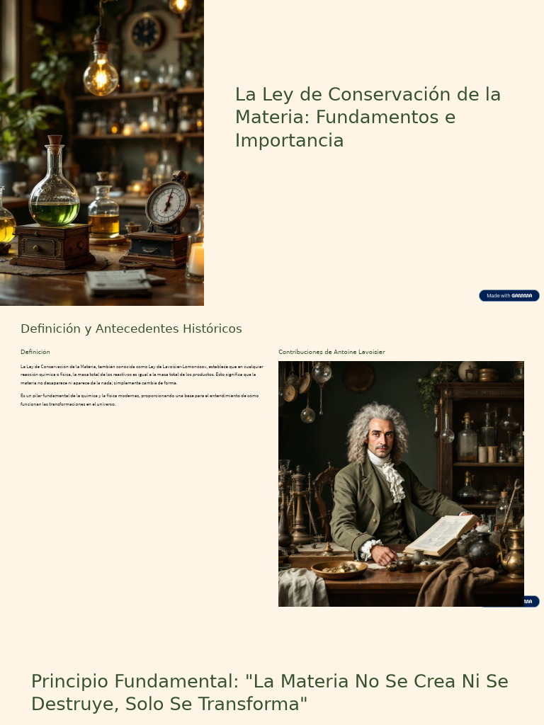 Ley de La Conservacion de La Materia | PDF | Importar | Agua