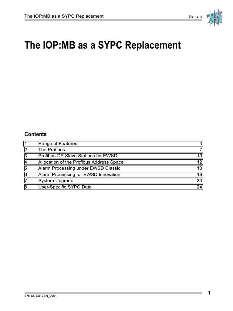 IOP:MB Integration with PROFIBUS-DP | PDF | Input/Output | Computer Science