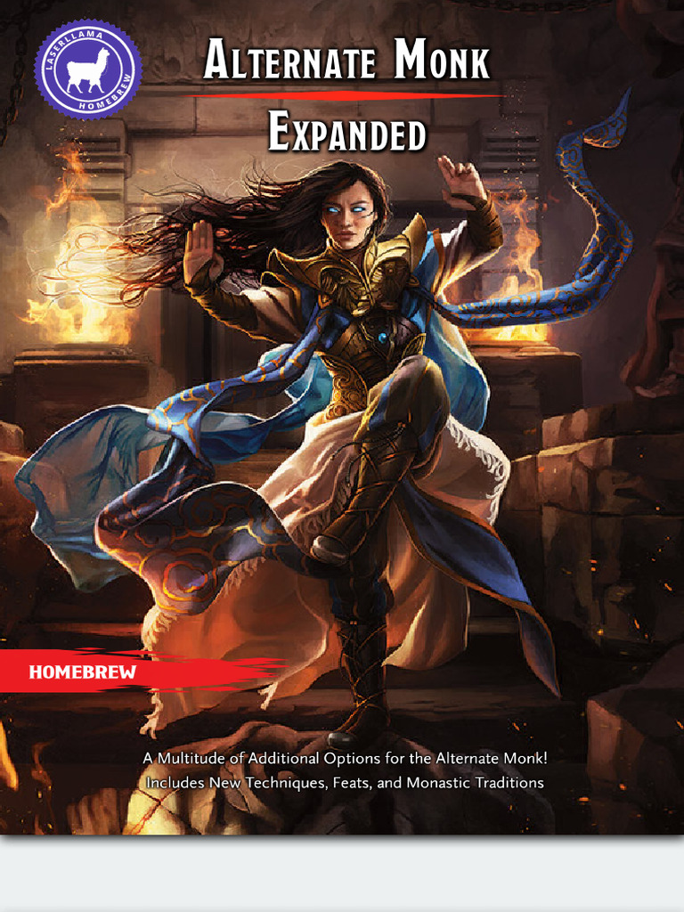 Alternate Monk_ Expanded _ GM Binder | PDF
