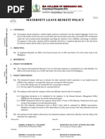 Maternity Leave Certificate Form | PDF | Computers
