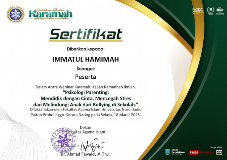 Immatul Hamimah | PDF