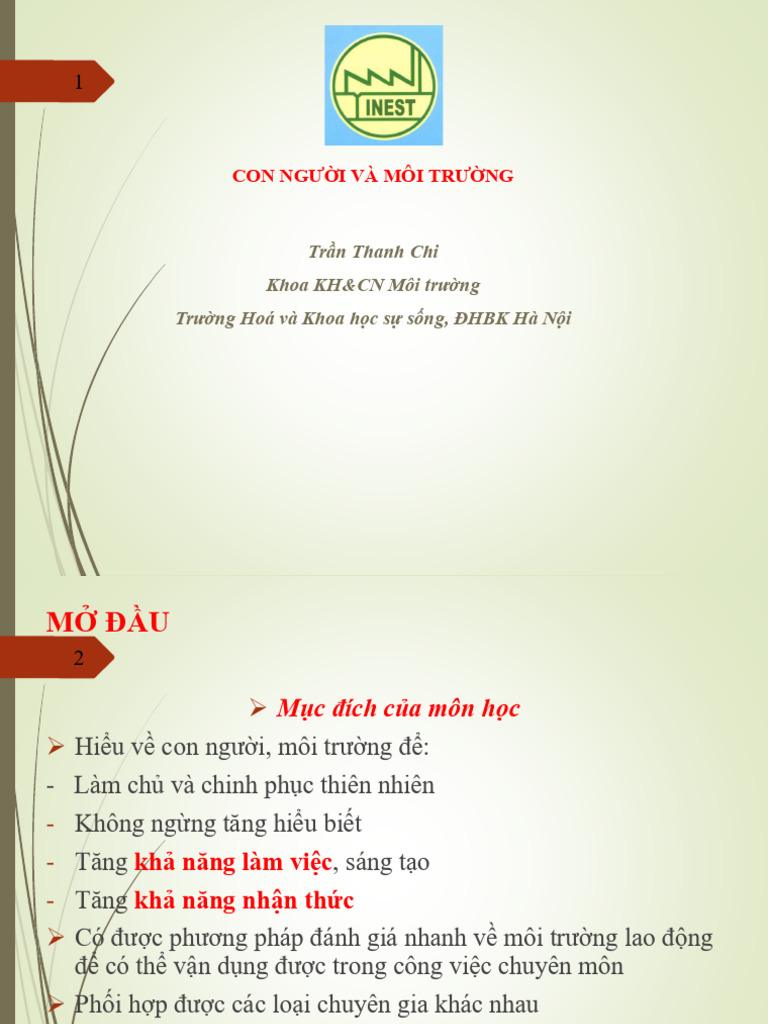 01 - Con Nguoi Va Moi Truong - Anh Sang | PDF
