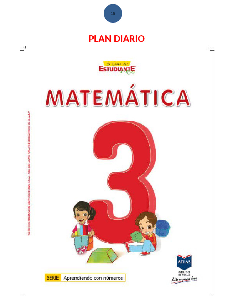 Plan Diario - MATEMÁTICA 3° | PDF | Conjunto (Matemáticas) | Matemáticas