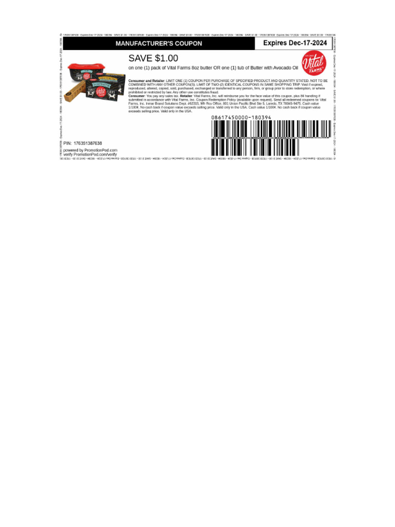 Coupons Powered by PromotionPod - Com1 | PDF