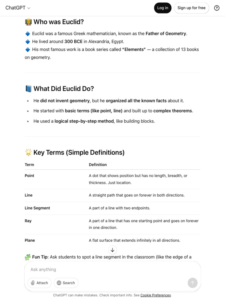Euclid Geometry Chapter Notes | PDF