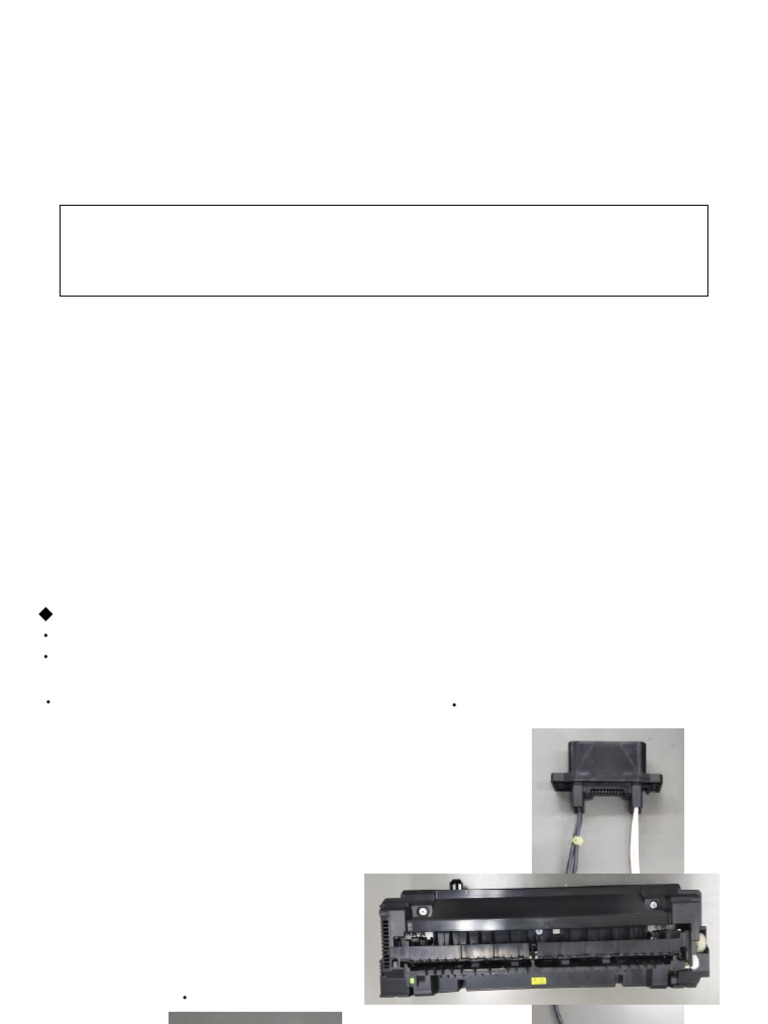 Procedure Manual To Install Connector Holder To Fusing Drawer Connector | PDF | Electrical ...