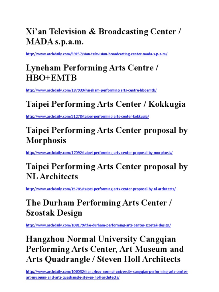 Performing Arts | PDF