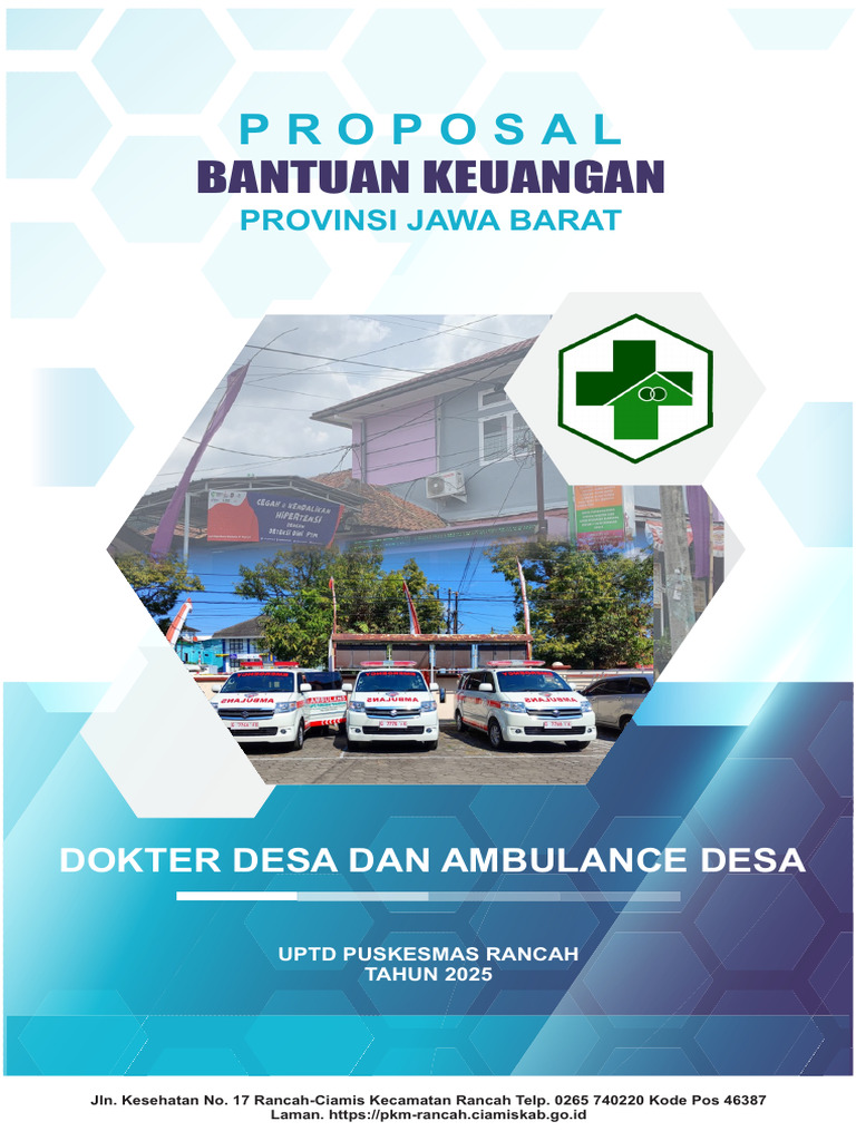 Proposal Pengajuan Dokter Pustu Di PKM Rancah - Desa Bojonggedang ...