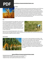 Agricultural Hearths and Diffusion | PDF | Agriculture | Domestication