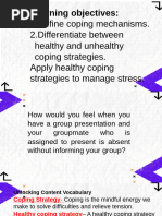 Coping Skills Word Scramble Activity | PDF | Psychology | Mental Health