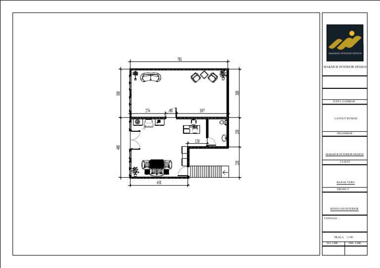 Layout Rumah Pak Vero1-Model | PDF