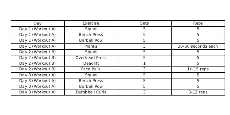 5x5 Workout Plan | PDF