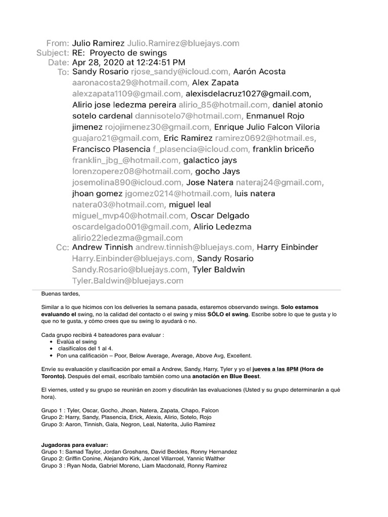 RE Proyecto de Swings | PDF