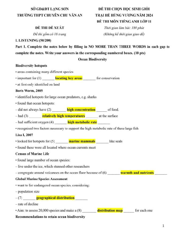 Dap An de Trai He Hung Vuong Lang Son Lop 11 2024 - 1600 - PDF - Gdrive.vip | PDF