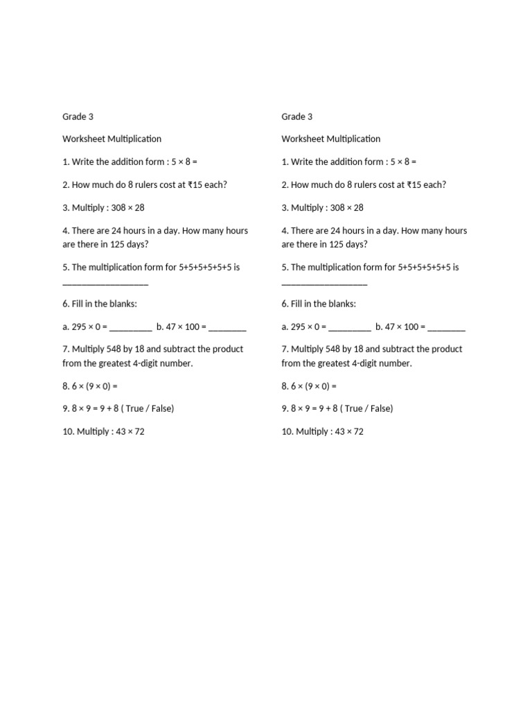 Grade 3 Fraction | PDF