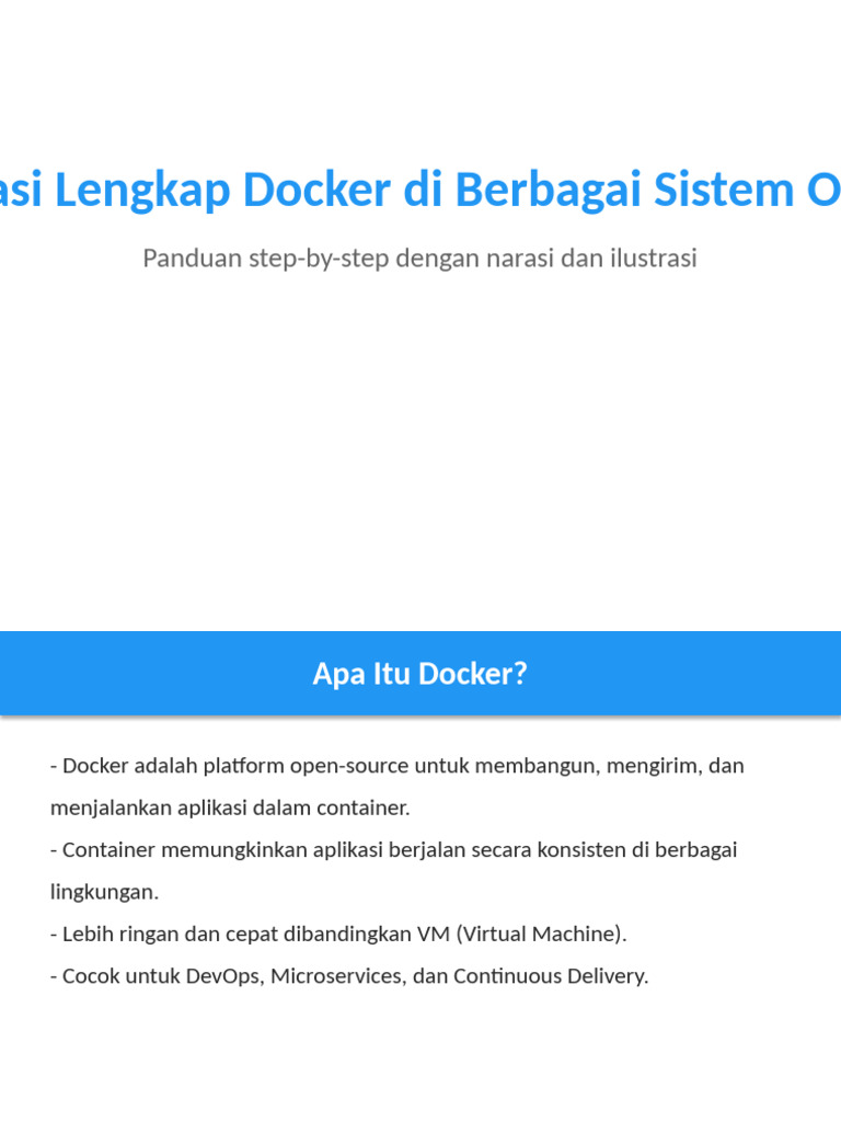 Instalasi Docker Desain Visual Dengan Gambar | PDF