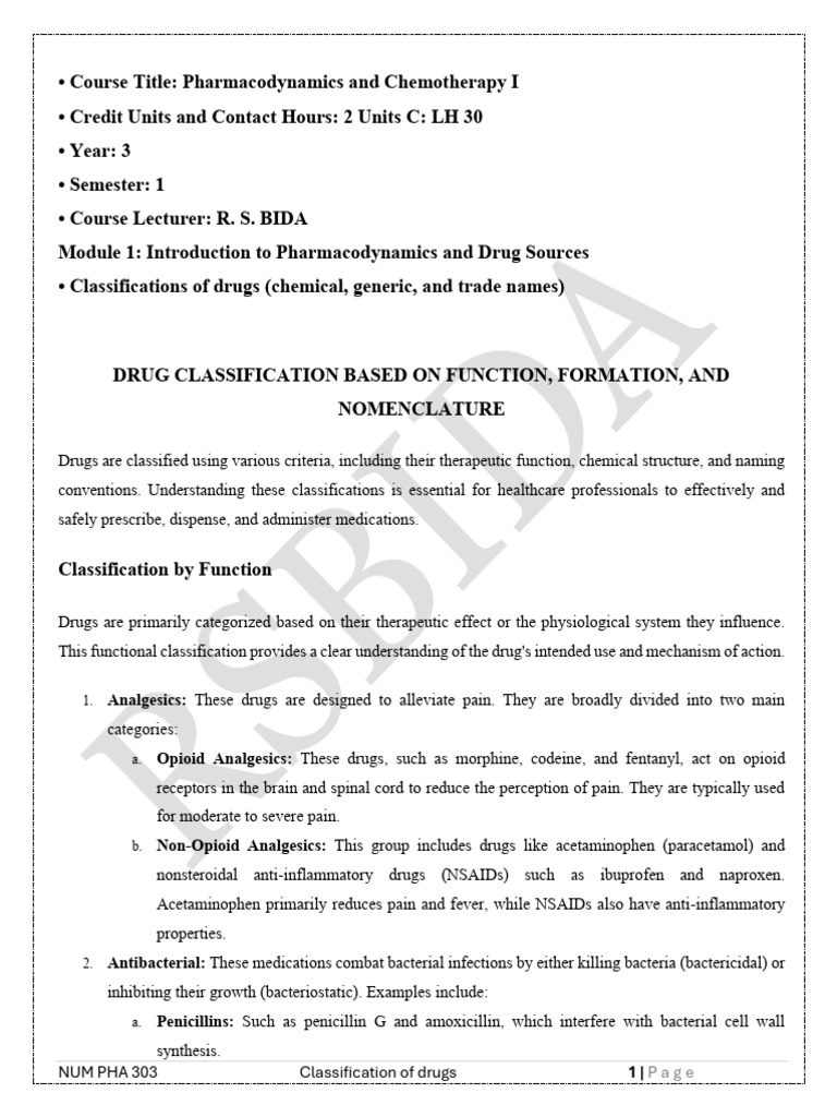 Classification of Drugs | PDF | Topical Medication | Tablet (Pharmacy)