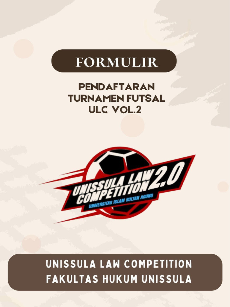 Pendaftaran UNISSULA Law Competition 2025 | PDF