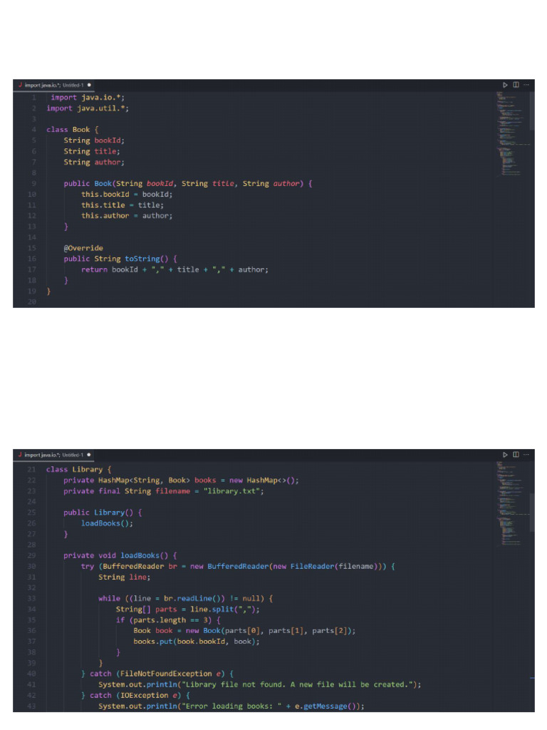 23BCS10960 Java Mini Project Screenshoot | PDF
