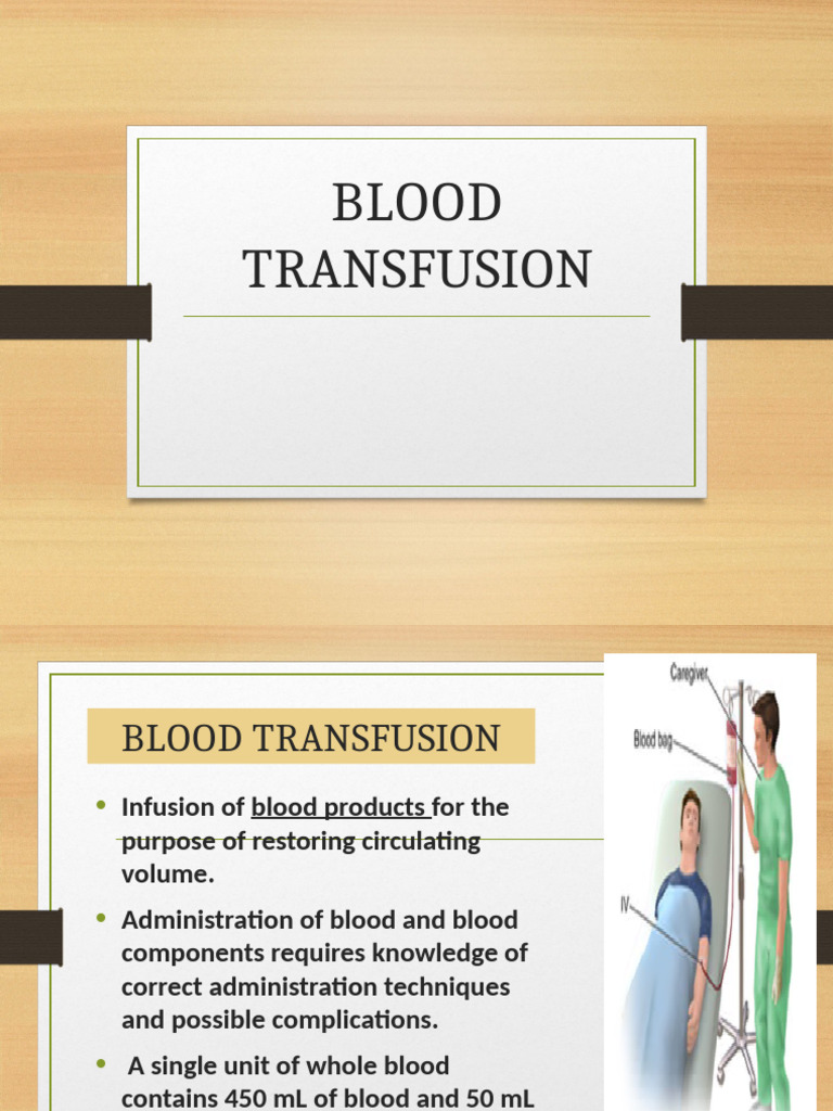 Blood Transfusion | PDF | Blood Plasma | Blood Transfusion
