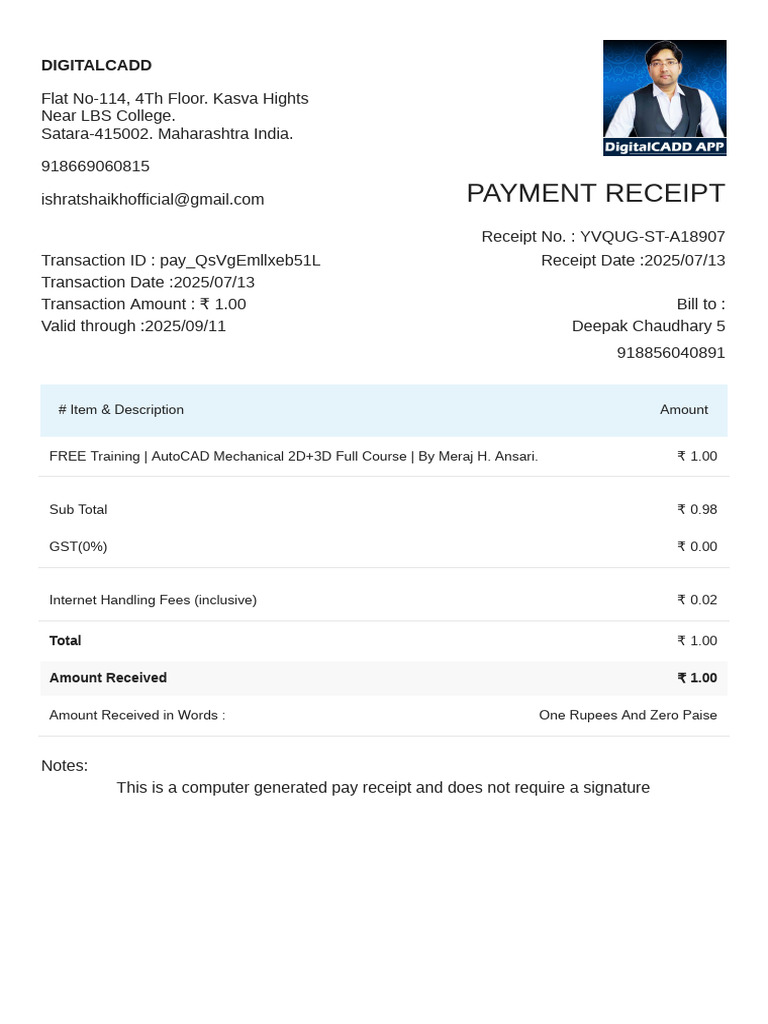 FREE Training AutoCAD Mechanical 2D3D Full Course by Meraj H Ansari 1752400604255 | PDF