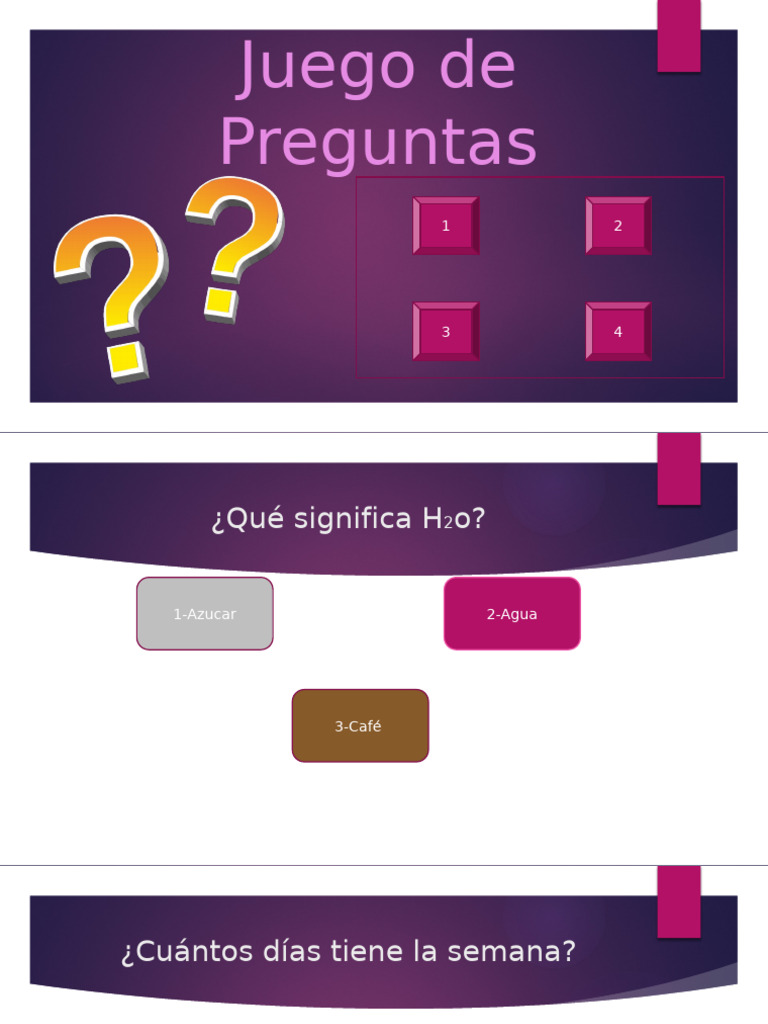 Juego de Preguntas y Respuestas | PDF