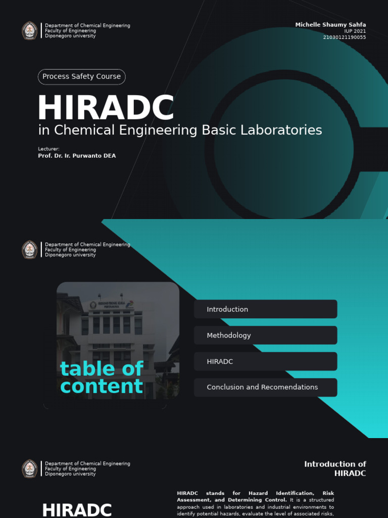 HIRADC Process Safety | PDF | Personal Protective Equipment | Hazards