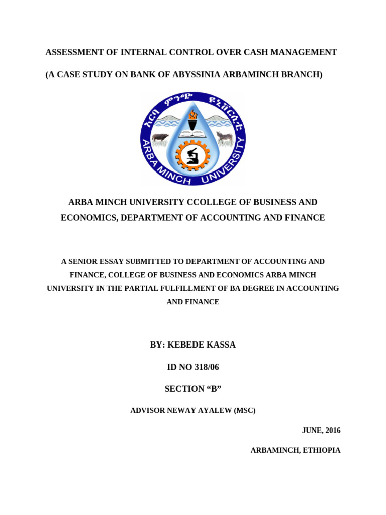 Internal Control in Cash Management | PDF | Internal Control | Money