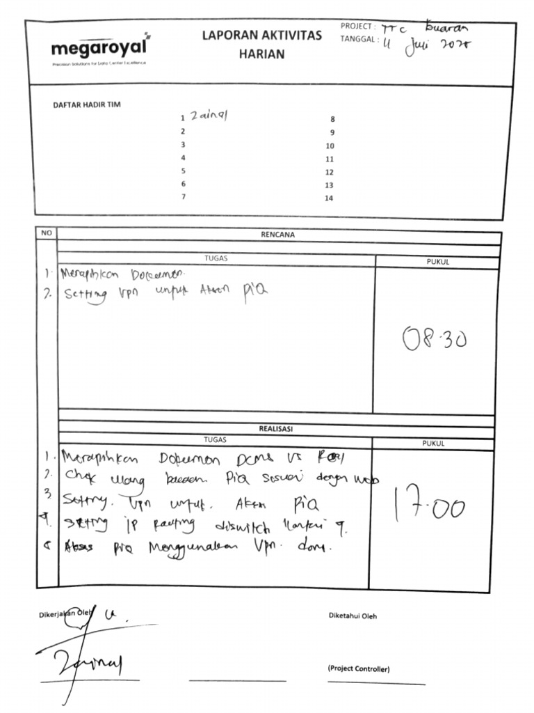 Zainal - Lah - DCMS Telkomsel - TTC Buaran - 2025-07-11 | PDF