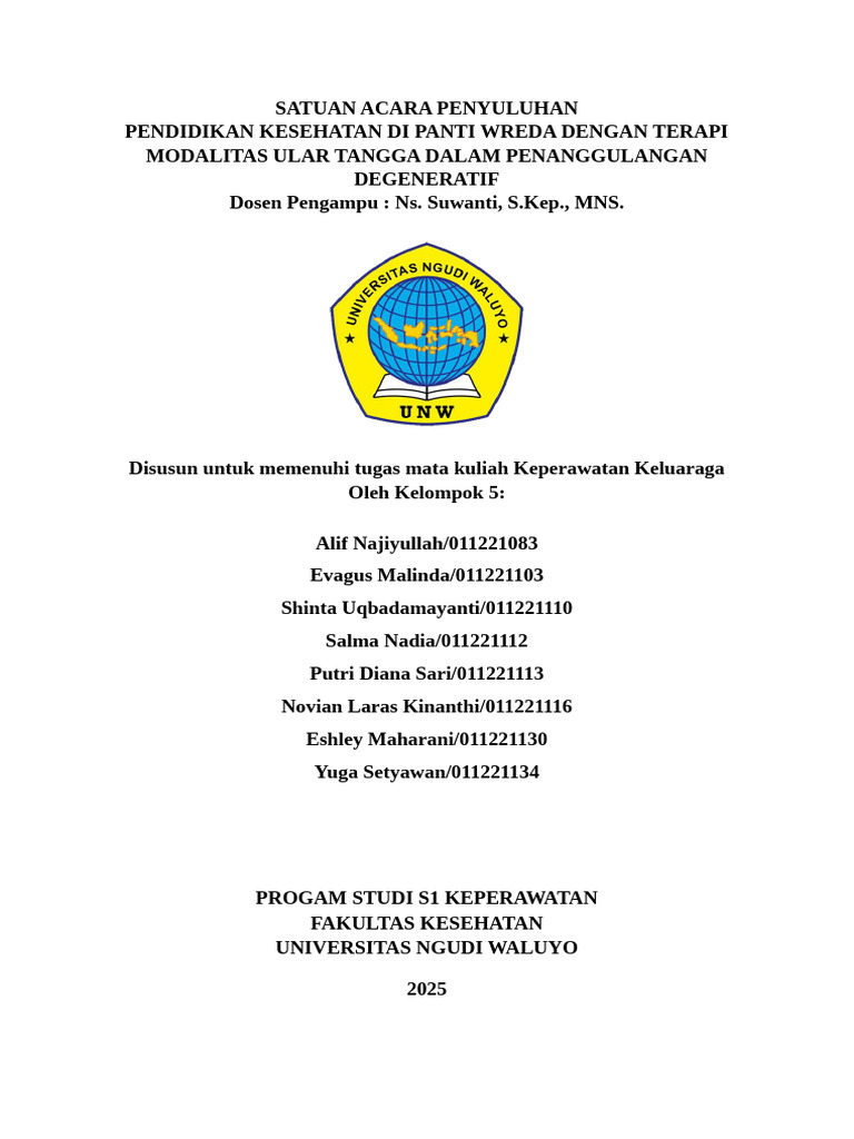 SAP Modalitas Degeneratif | PDF