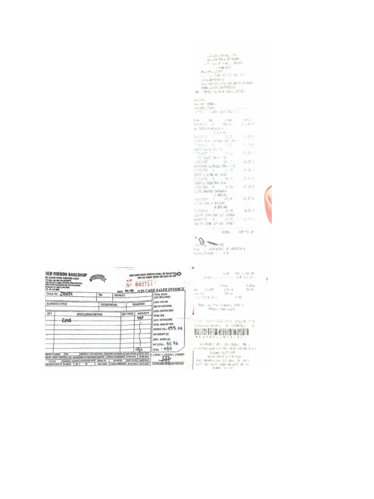Bday Ni Pars Receipts | PDF
