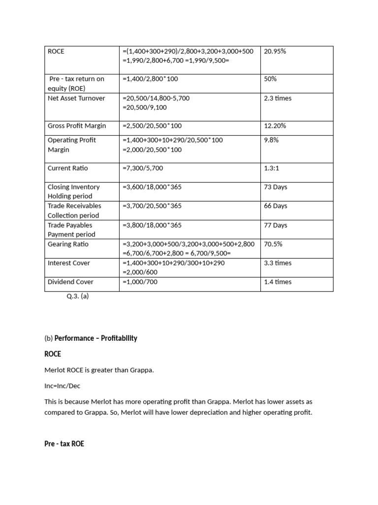ACCA FR Note 2 Comparsion of Two Entities in The Same Period PG 94-103 ...