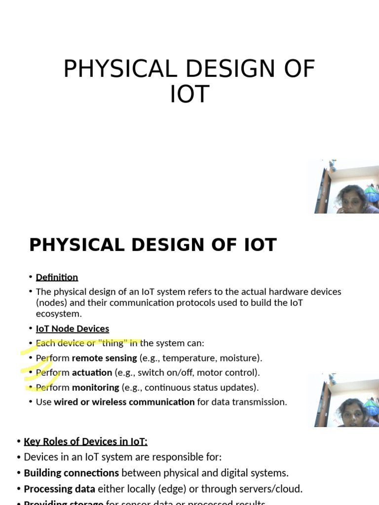 Physical Design of Iot | PDF | Internet Of Things | Microcontroller