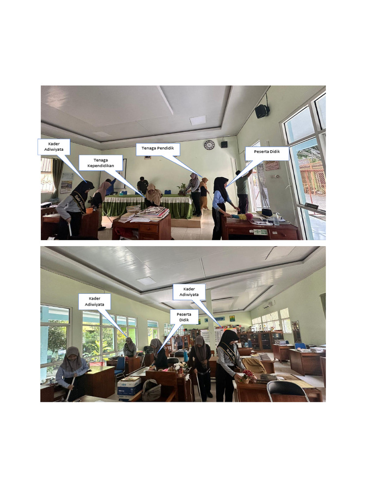 7.6 Membersihkan Ruang Guru, Perpus Dan Kelas | PDF