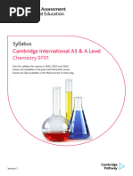 Cambridge 9701 Chemistry Syllabus 2025-2027 | PDF | Learning | Teachers