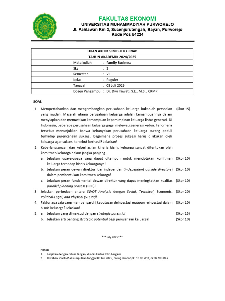 Uas Sem GN 2024-2025 | PDF