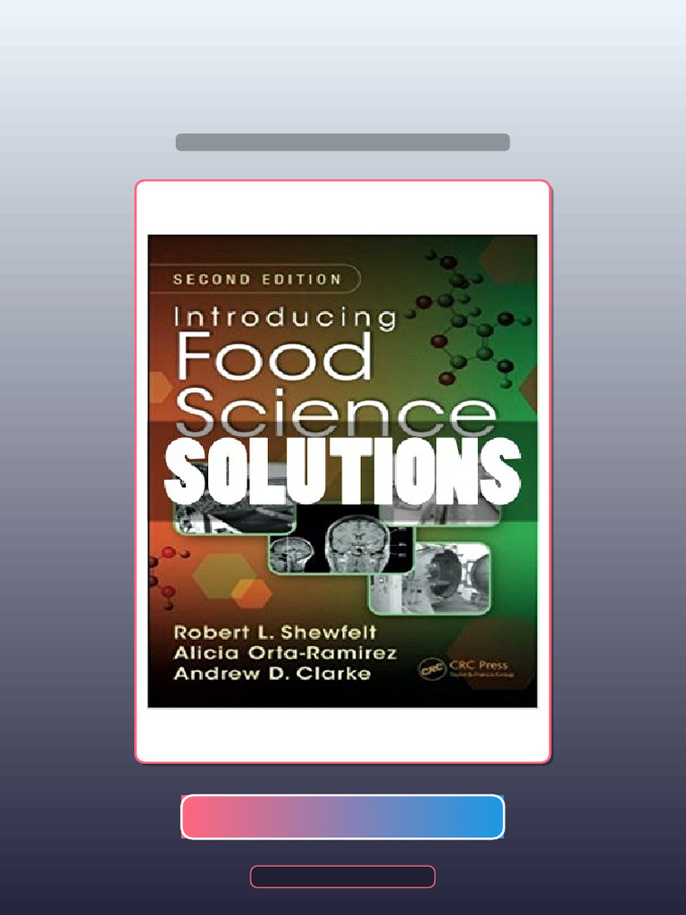 Solutions Introducing Food Science 2 Ed Shewfelt | PDF | Multiple ...