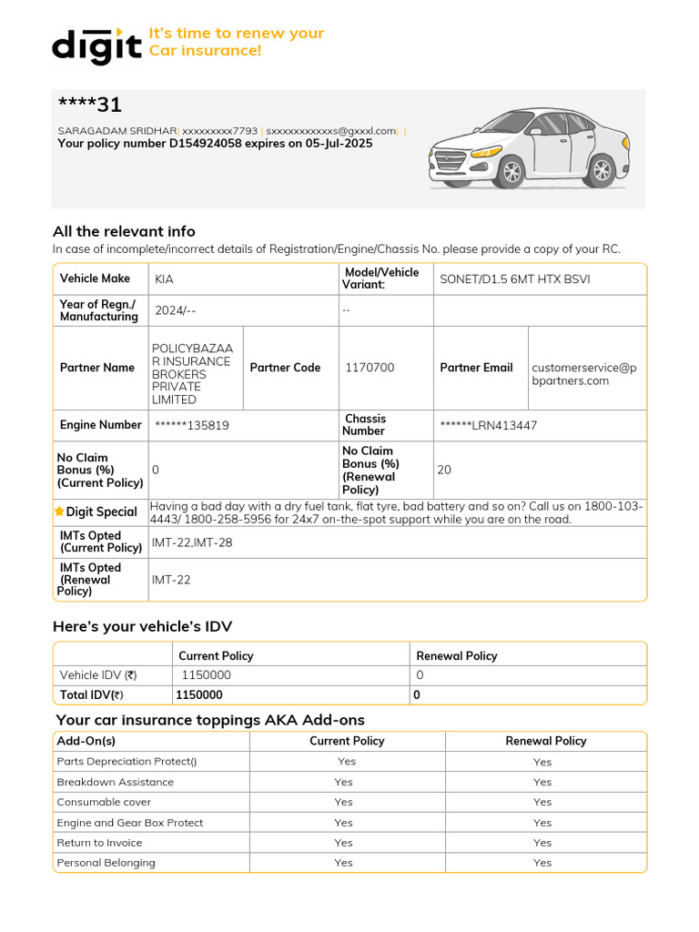 DG Ccm4w Payd Renewalnotice Ap31 1744559612026 | PDF | Insurance ...