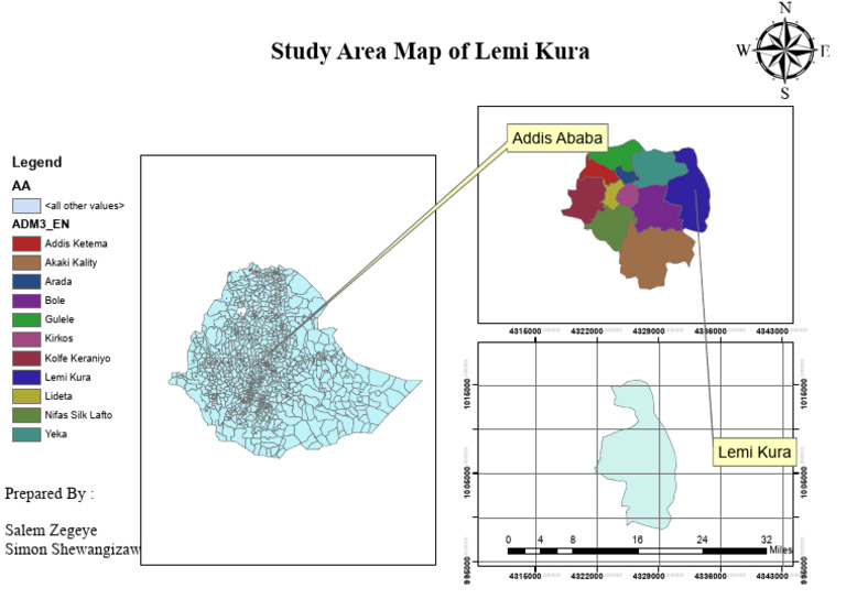 Study Area Map of Lemi Kura Sub-City | PDF