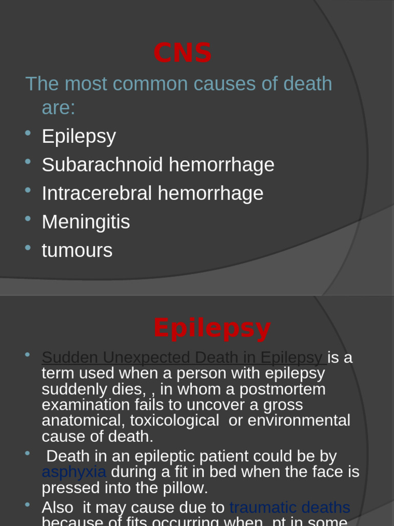 10 Sudden Natural Death Part3 | PDF | Nervous System | Human Diseases ...