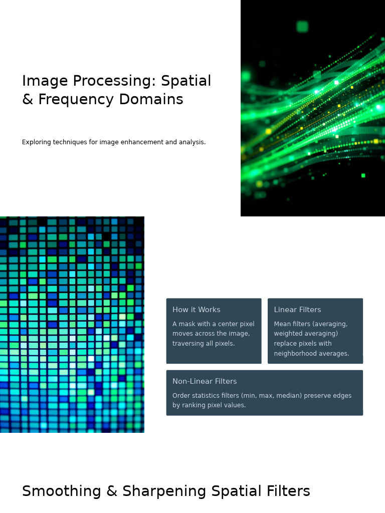 Image Processing Spatial and Frequency Domains | PDF | Filter (Signal ...